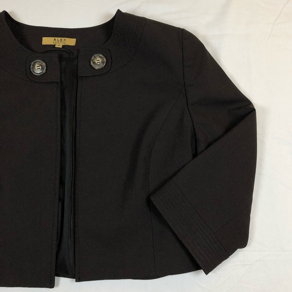 Alex Marie | Jackets & Coats | Alex Marie Brown Wool Cropped Open Front ...